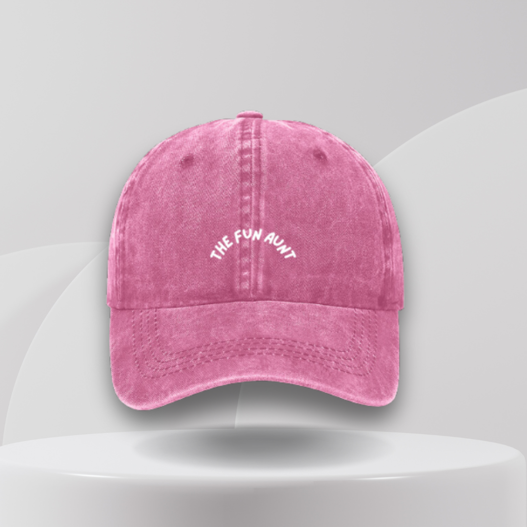 The Fun Aunt Embroidered Cap – Perfect for new aunts – Simply Hats